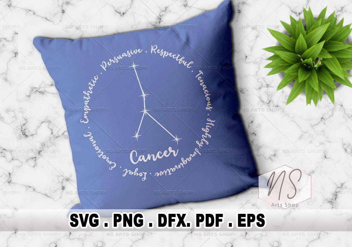 Cancer Zodiac Sign SVG Bundle Astrology Signs Svg Zodiac - Etsy