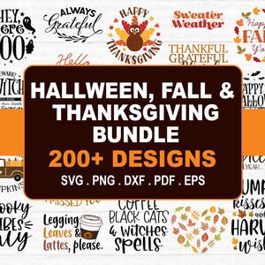 Mega Halloween SVG Bundle, Fall SVG Bundle Thanksgiving Svg, Autumn Svg ...