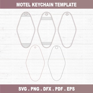 Motel Keychain Template, Motel Keychain Svg, Hotel Keychain Svg ...