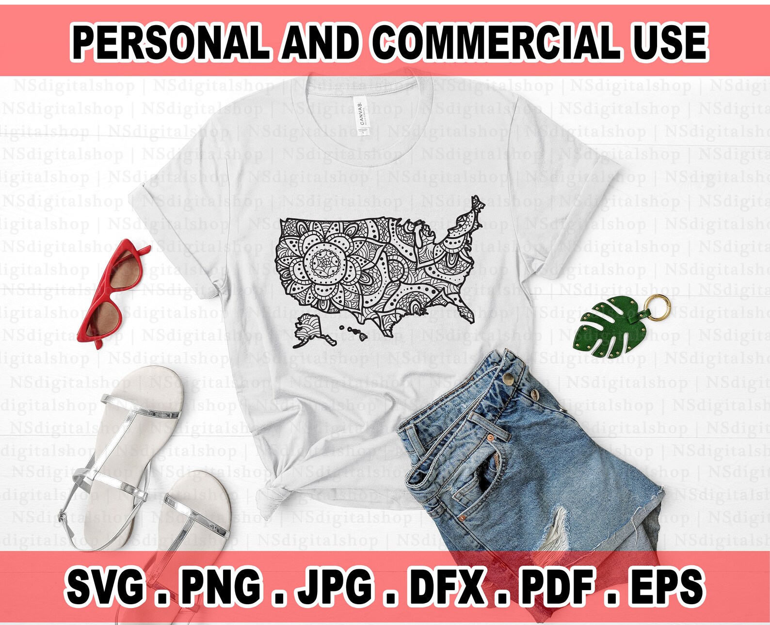 USA Map Svg united state of America map United state Map | Etsy