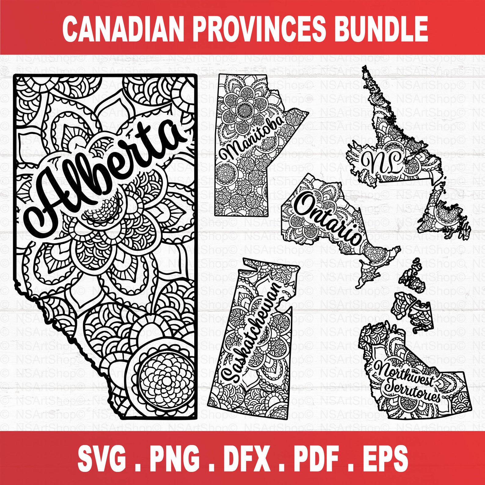 Canada Provinces SVG Bundle, Canada Svg Bundle, Canada Eh SVG, Map ...