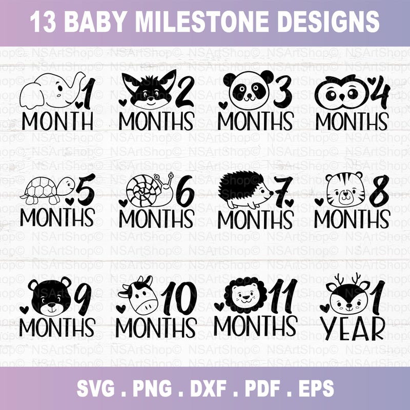 Milestone Svg - Etsy