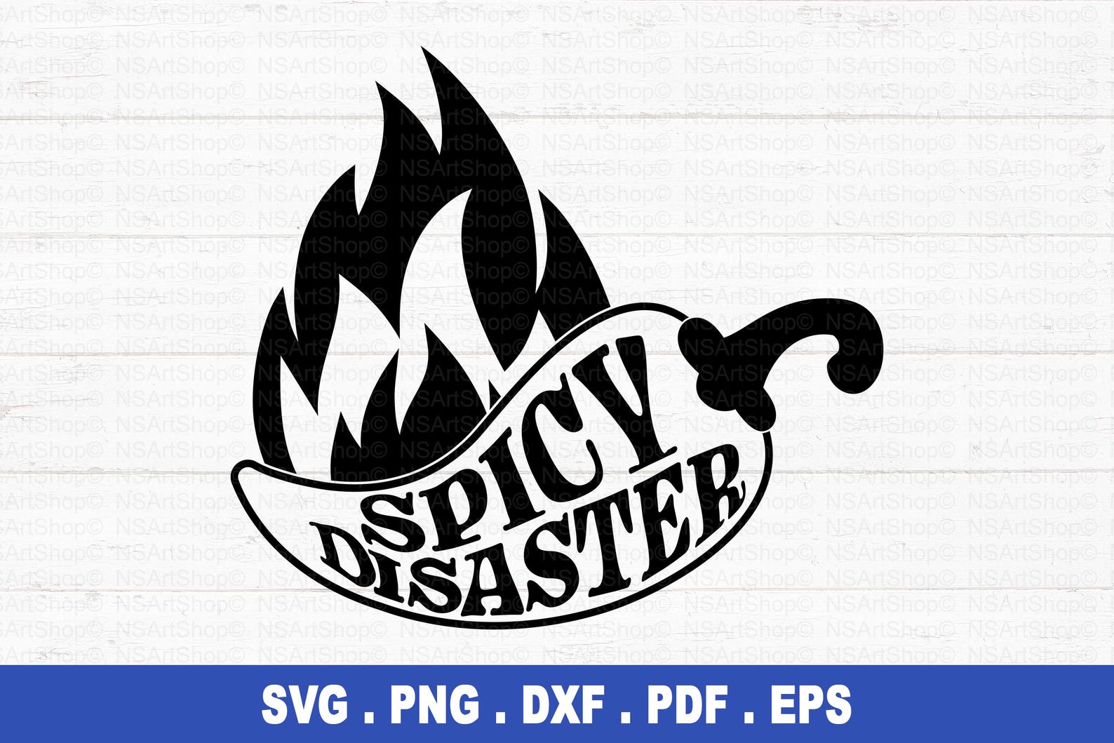 Spicy Disaster SVG PNG: Sarcastic Chili Pepper Design (digital Files ...