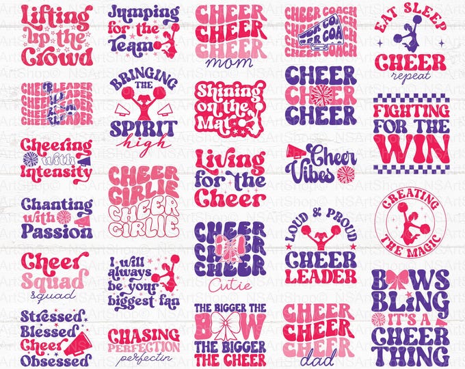 Cheer Svg, in My Cheer Era Svg, Wavy Text Groovy Letters Cheer Shirt ...