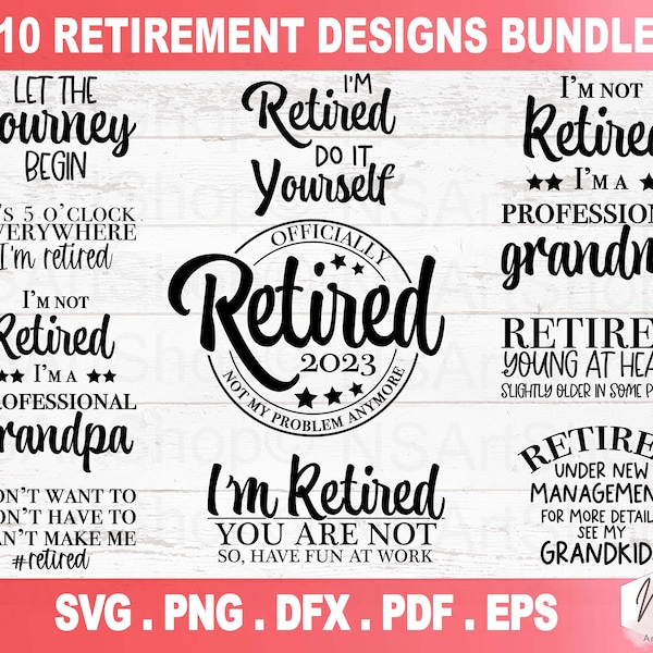 Retirement Stencils - Etsy