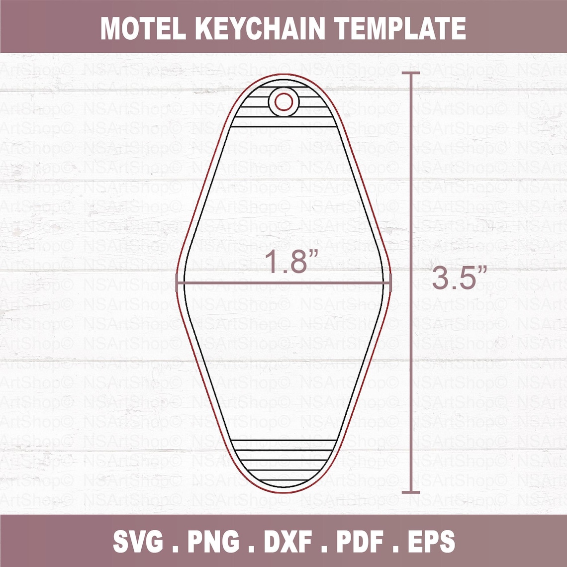 Motel Keychain Template SVG, Hotel Key Chain Outline, Cricut, Laser ...