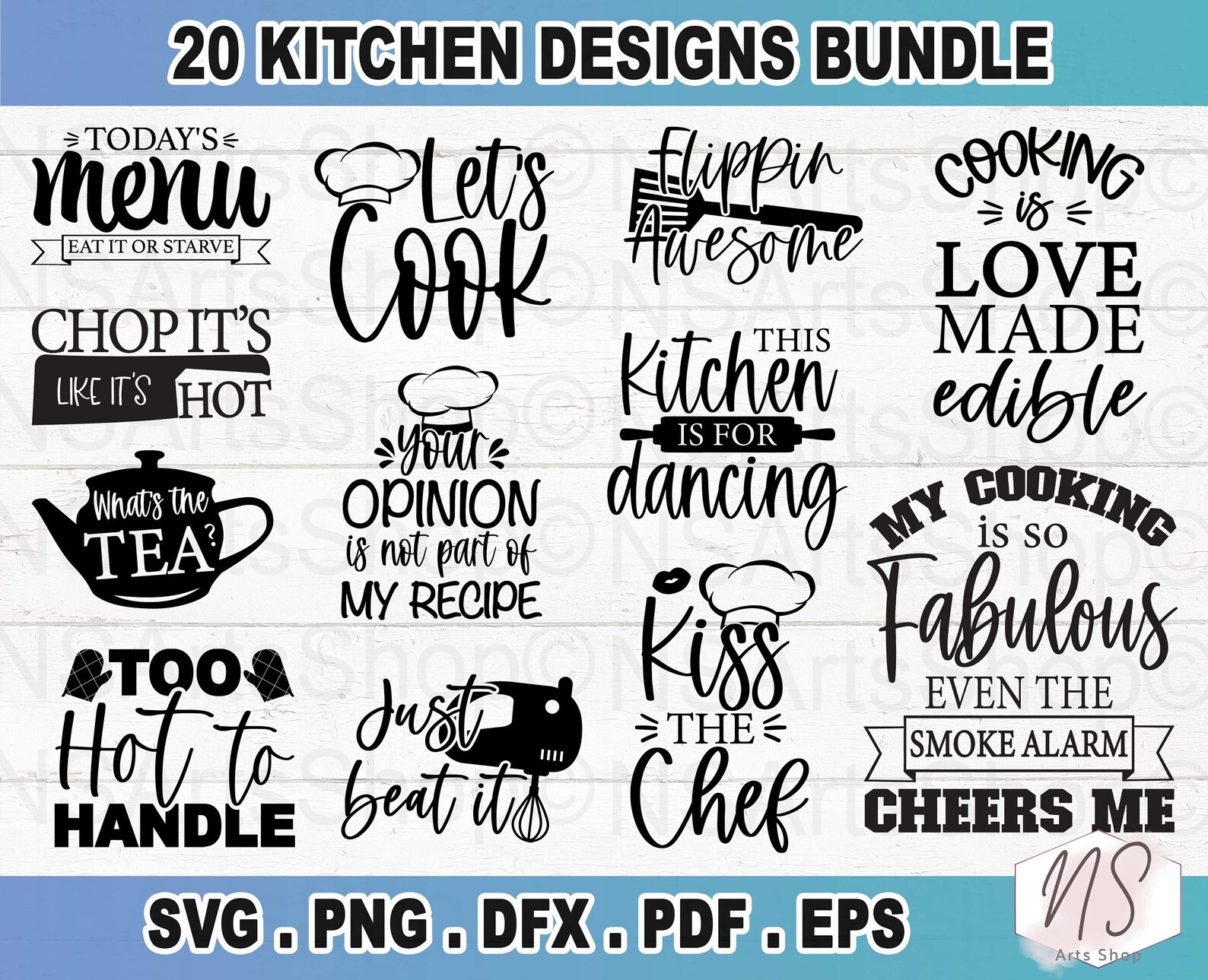 Kitchen Svg Kitchen Svg Bundle Kitchen Cut File Cooking - Etsy Canada