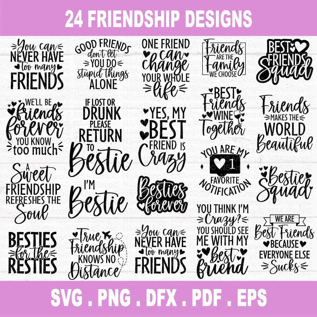 Friendship Svg Bundle, Friendship Svg, Bestie to the Resties,bestie ...