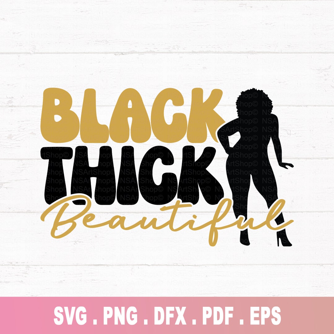 Black Woman Svg, Black Thick Svg, African Woman Svg, Afro Woman Svg ...