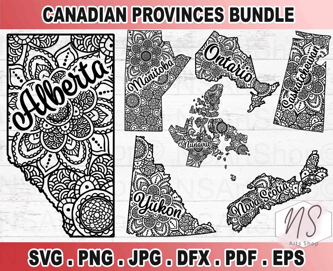 Canada Provinces SVG Bundle Canada Svg Bundle Canada Eh SVG - Etsy