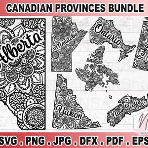 Canada Provinces SVG Bundle Canada Svg Bundle Canada Eh SVG - Etsy