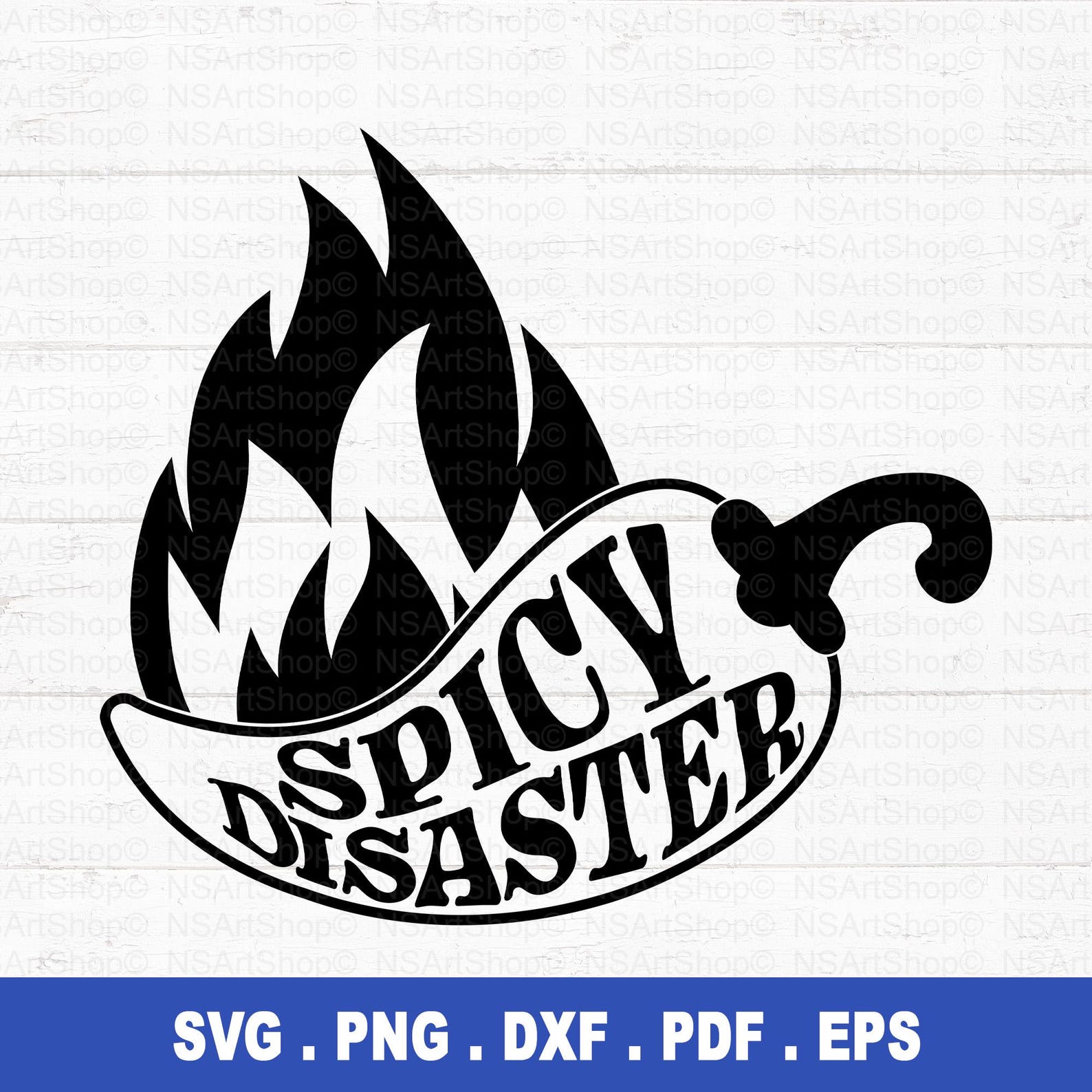 Spicy Disaster SVG PNG: Sarcastic Chili Pepper Design (digital Files ...