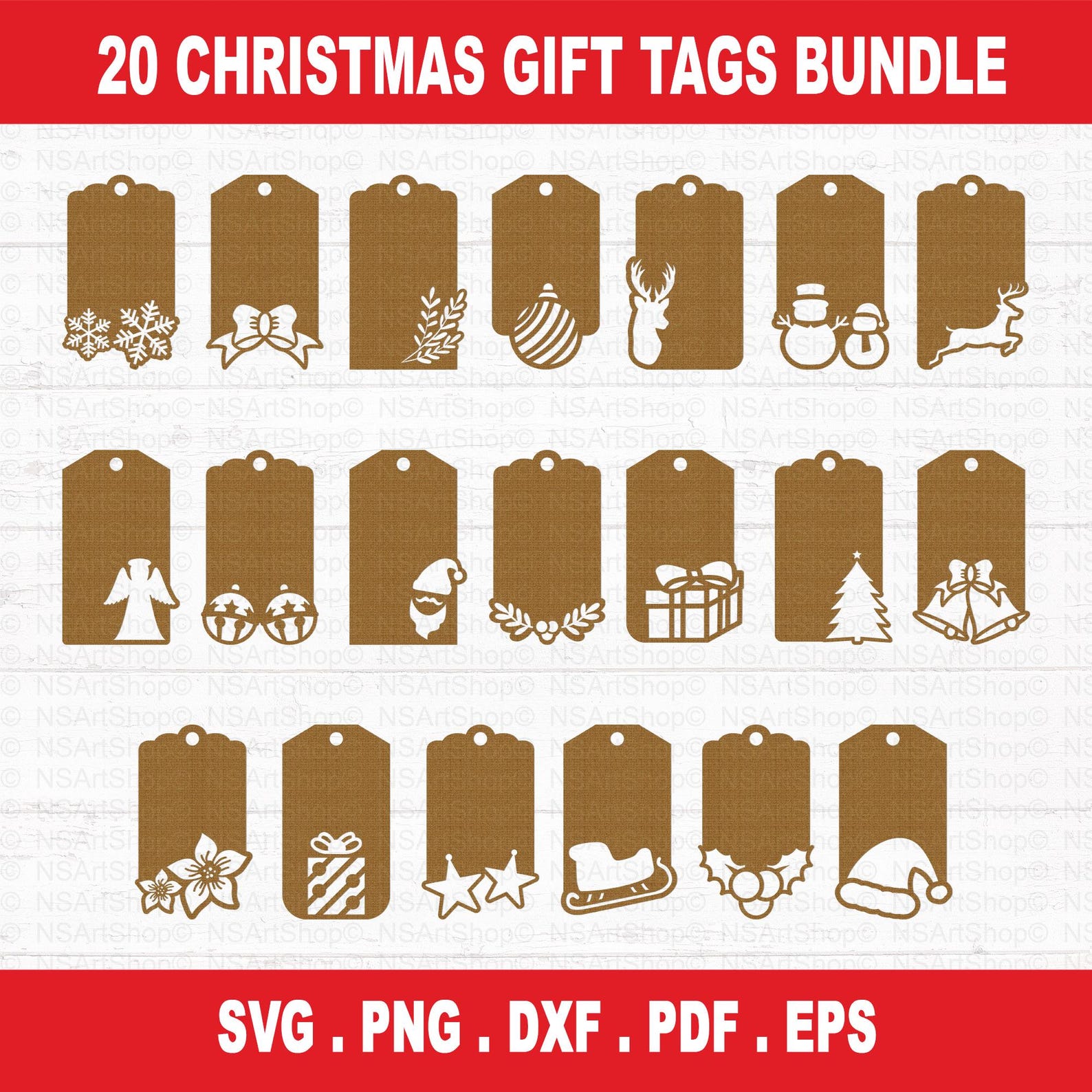 Christmas Gift Tags Svg Bundle, Christmas Svg Cut File, Santa Svg - Etsy