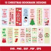 Funny Christmas Bookmark Printables, Quirky Christmas, Christmas ...