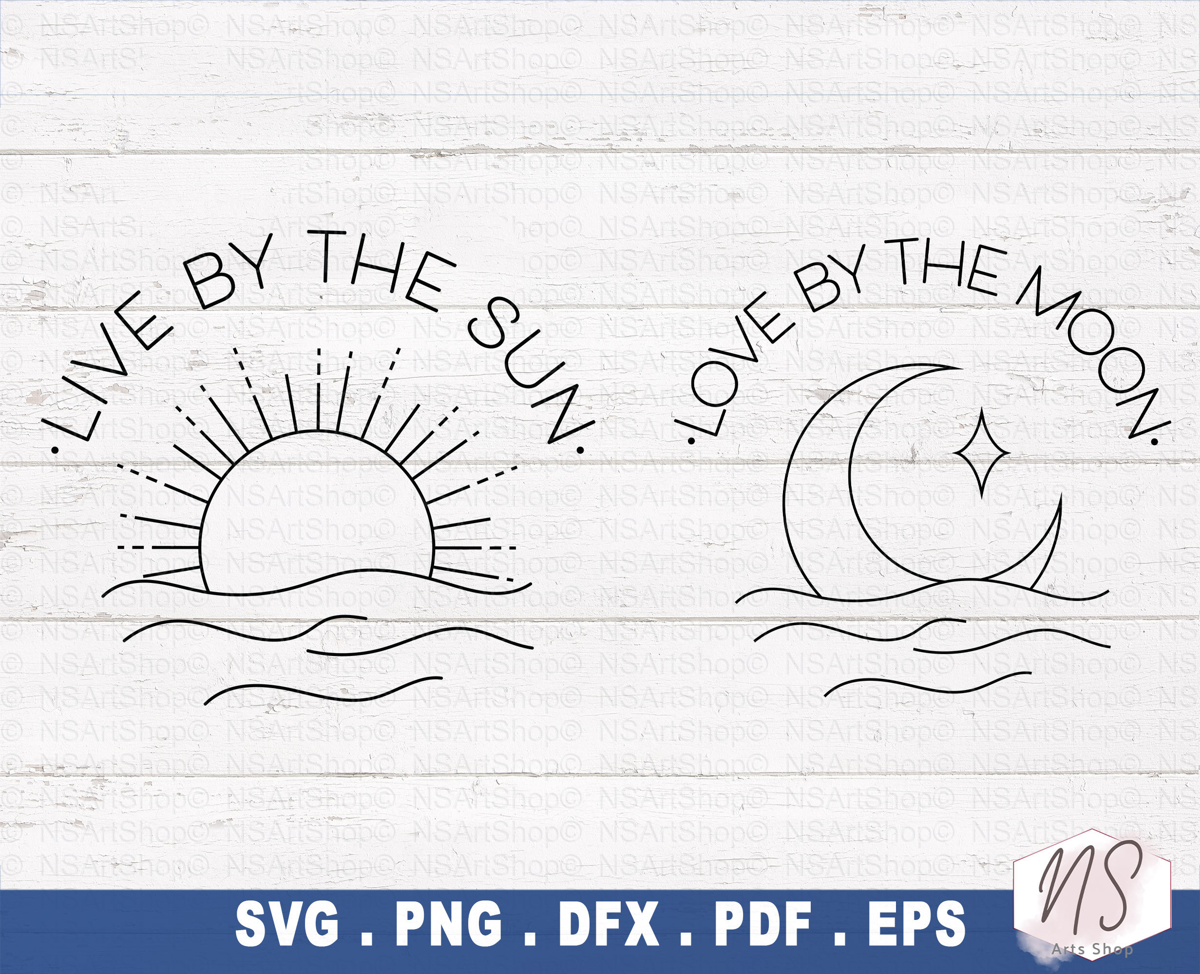 Sol y luna SVG Sol SVG Luna svg inspirationalplo svg - Etsy España