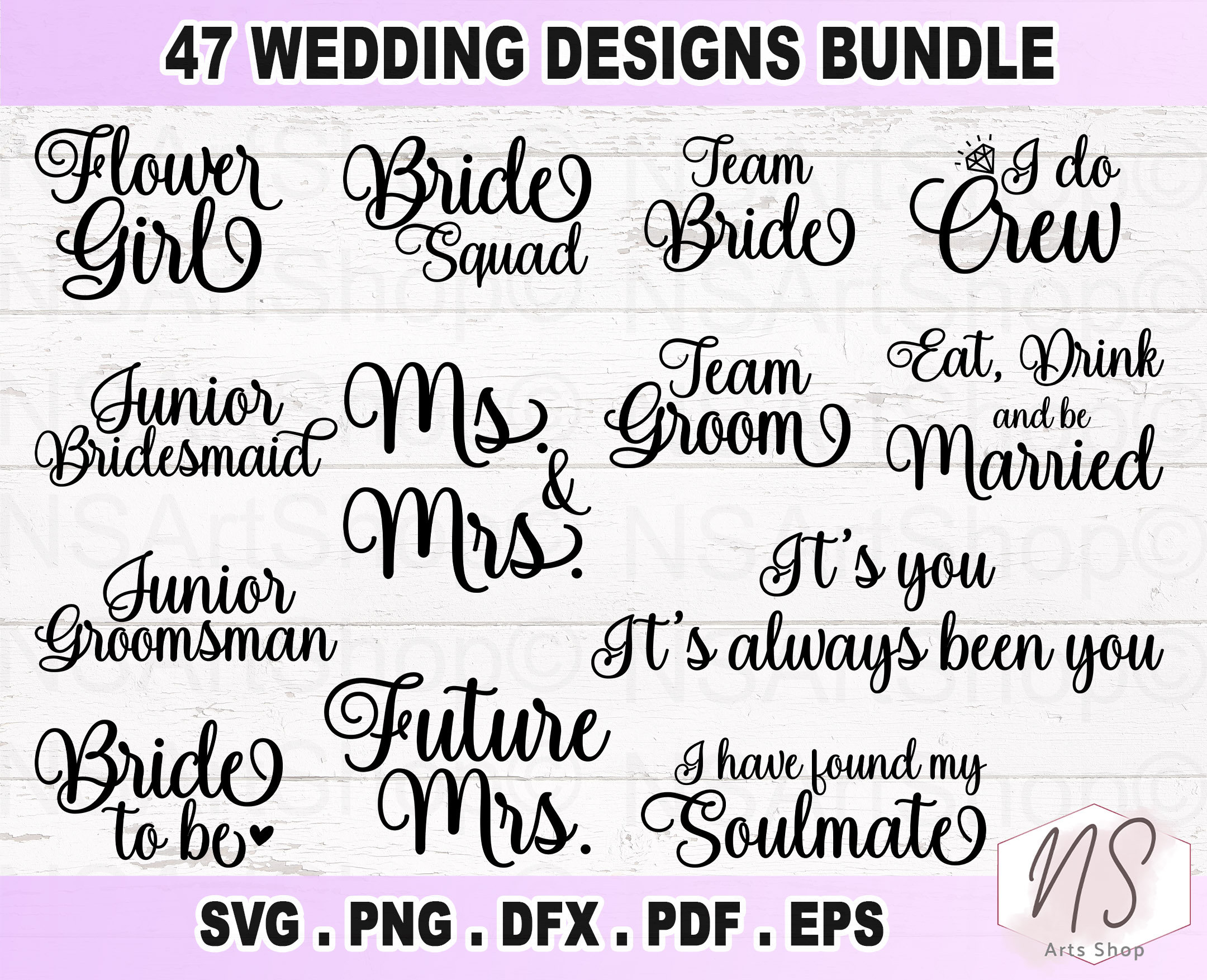 Wedding Svg Bundle Wedding Sign Bundle Wedding Svg Wedding - Etsy