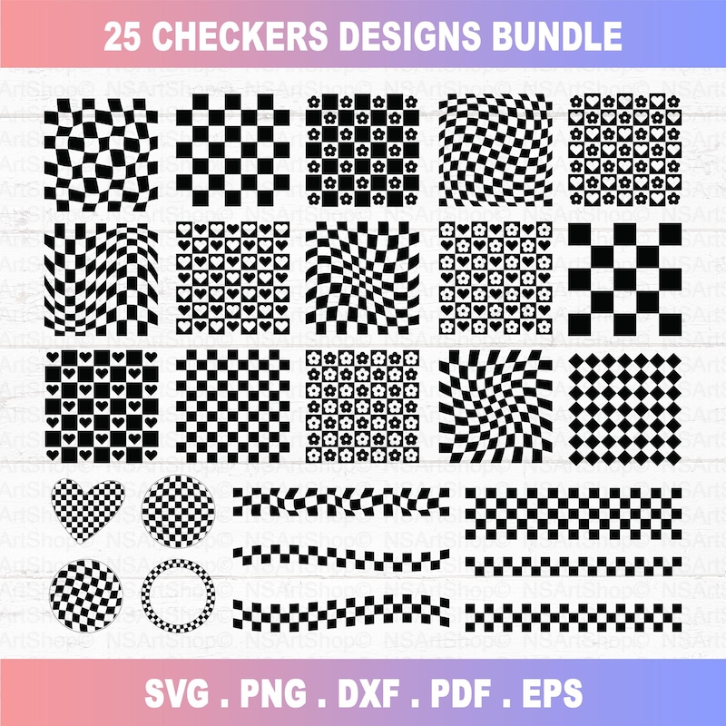 Checkered Print - Etsy