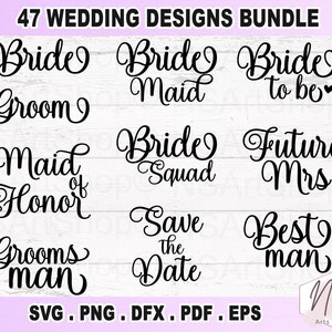 Wedding Svg Bundle Wedding Sign Bundle Wedding Svg Wedding - Etsy
