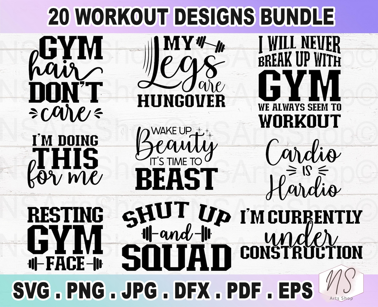 Workout SVG Bundle Gym Motivation Svg Gym Quotes Svg - Etsy