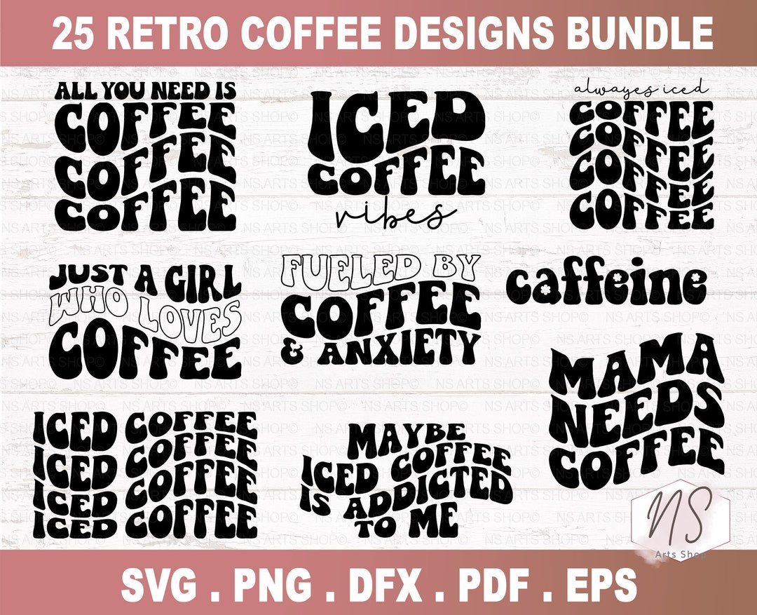 Coffee SVG Bundle Retro Coffee SVG Bundle Coffee Svg File - Etsy