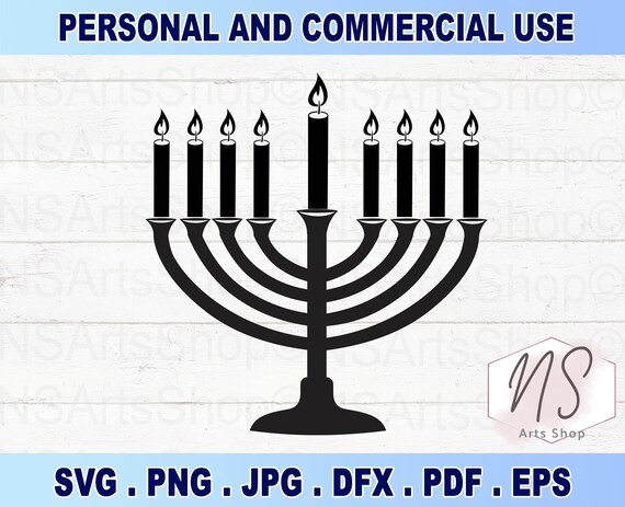 Commercial use Menorah Hanukkah SVG Hanukkah SVG,Happy Hanukkah Instant ...