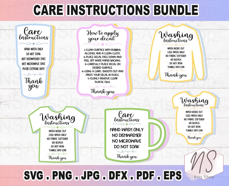 Care Card Bundle Digital Print Care Card Bundle Printable - Etsy