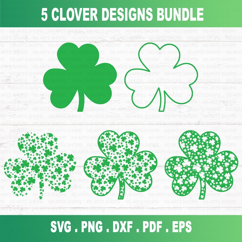 Four Leaf Clover Stencils - Etsy