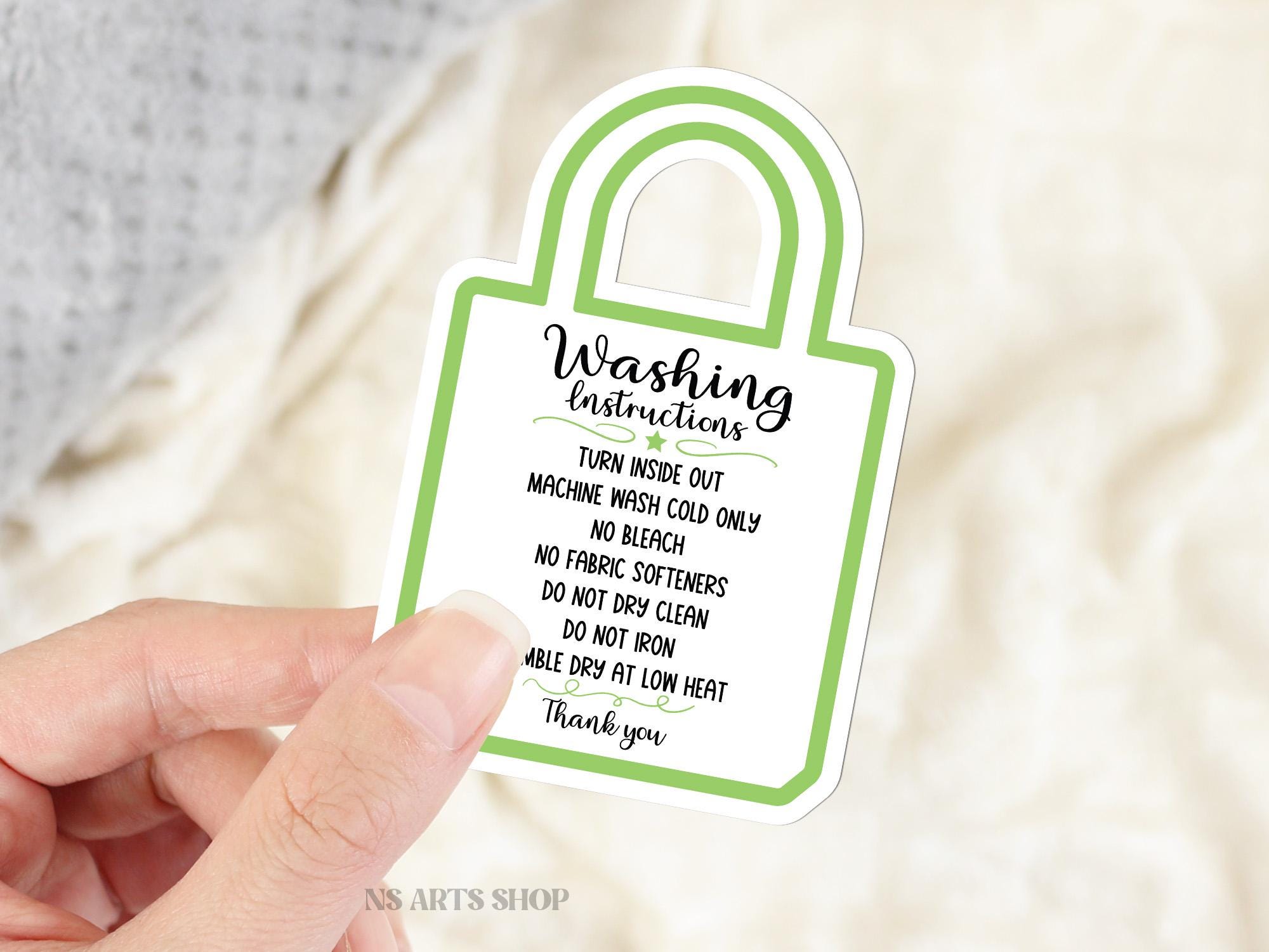 Tote Bag Care Instructions SVG: Printable Washing Guide Card PNG ...