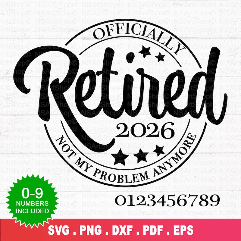 Retired Svg - Etsy