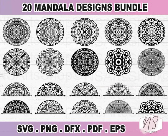 Mandala Svg Designs Mandala Svg Bundle Mandala Svg for - Etsy