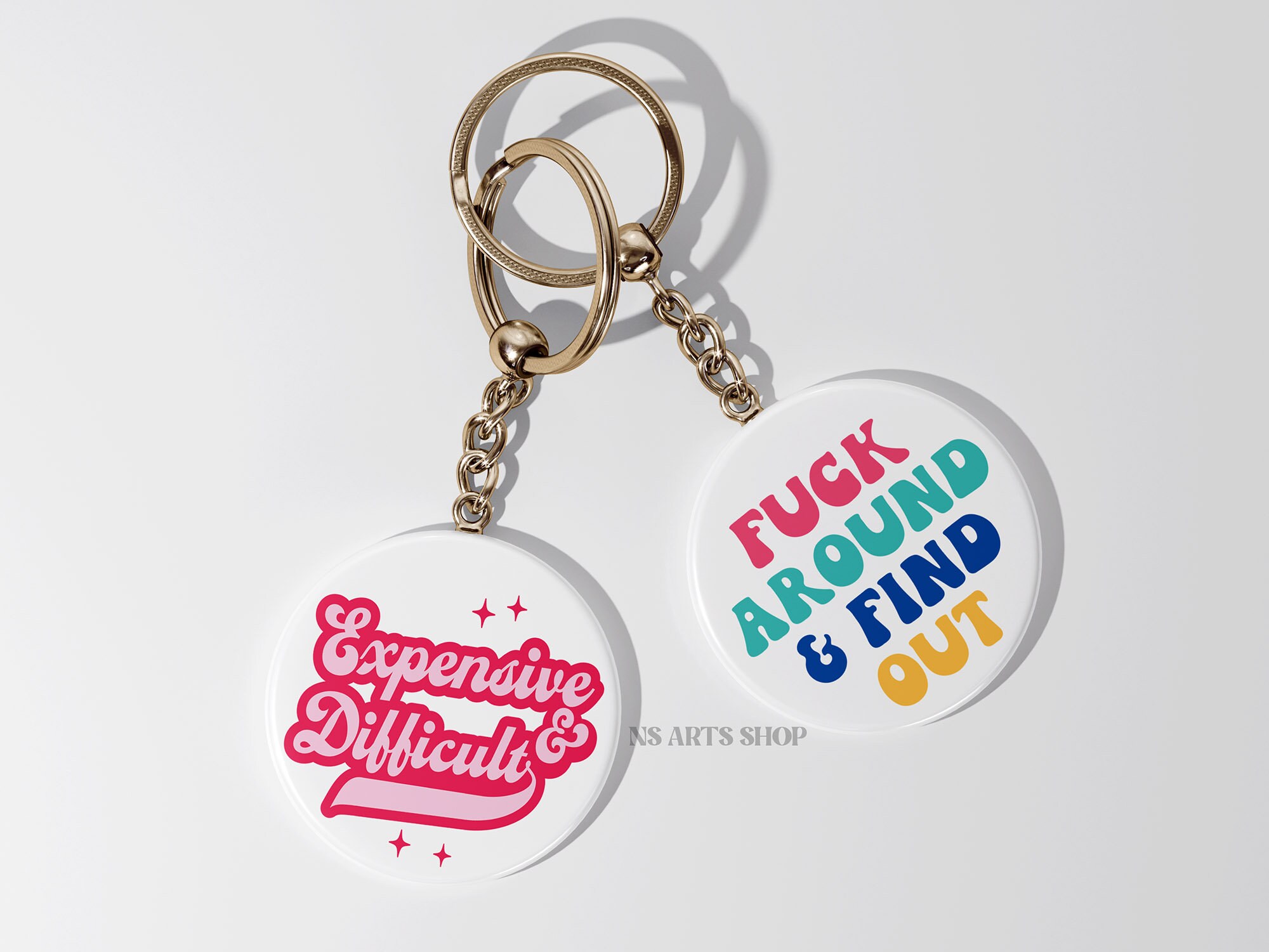 Sarcastic Keychain SVG Bundle, Funny, Sassy Designs, Cricut, Cut File ...