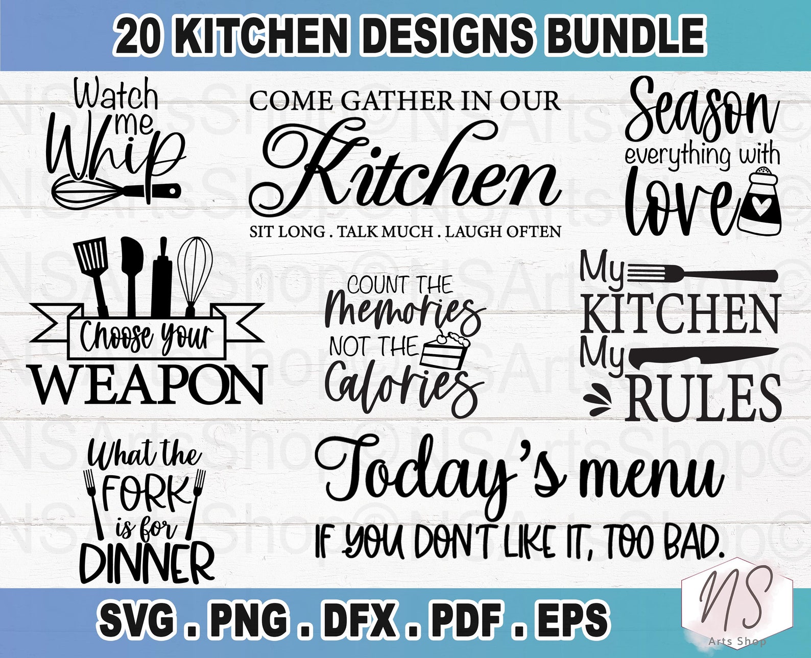 Kitchen Svg Kitchen Svg Bundle Kitchen Cut File Cooking - Etsy
