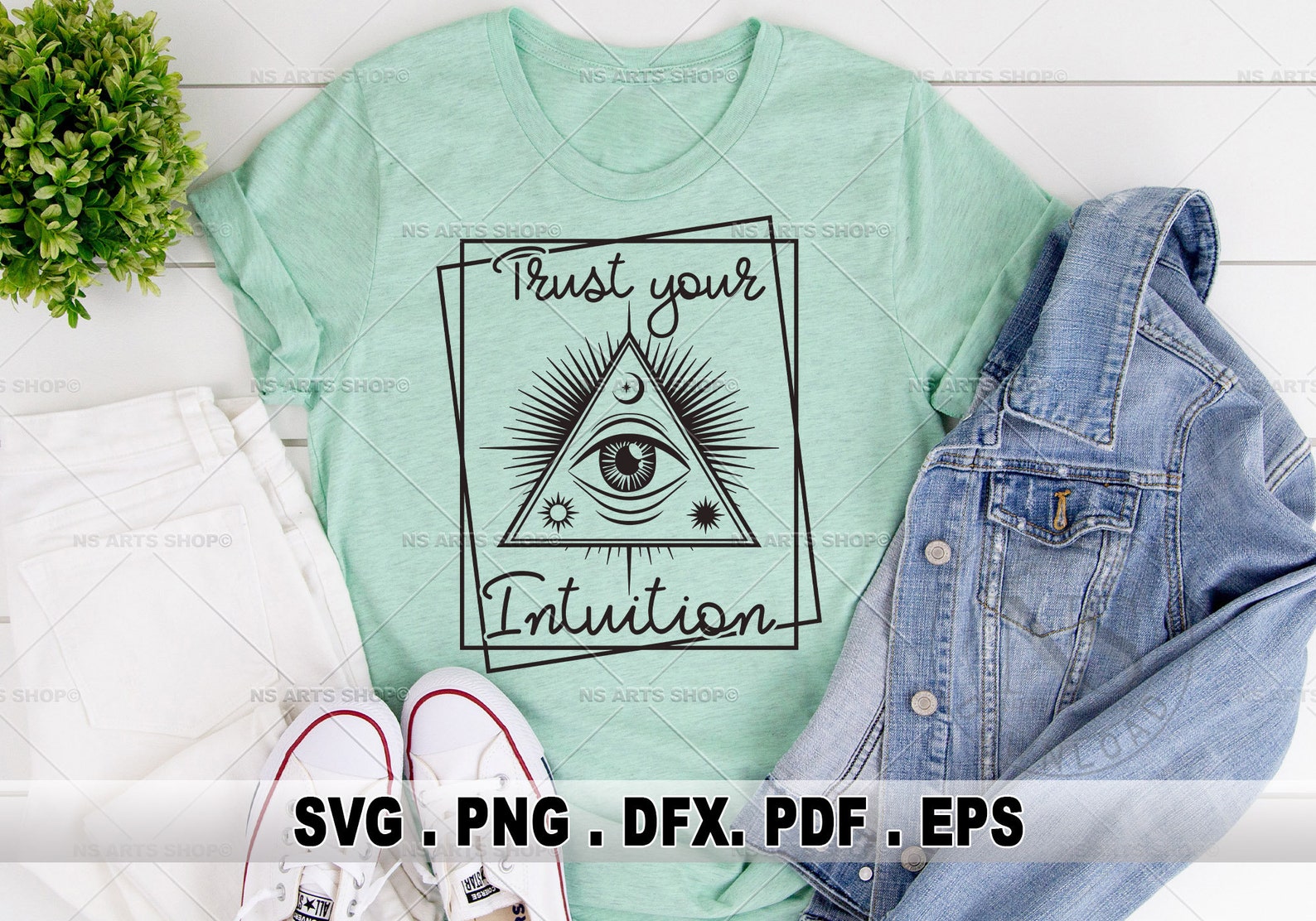 Trust Your Intuition SVG Third Eye Svg Motivational Quote - Etsy