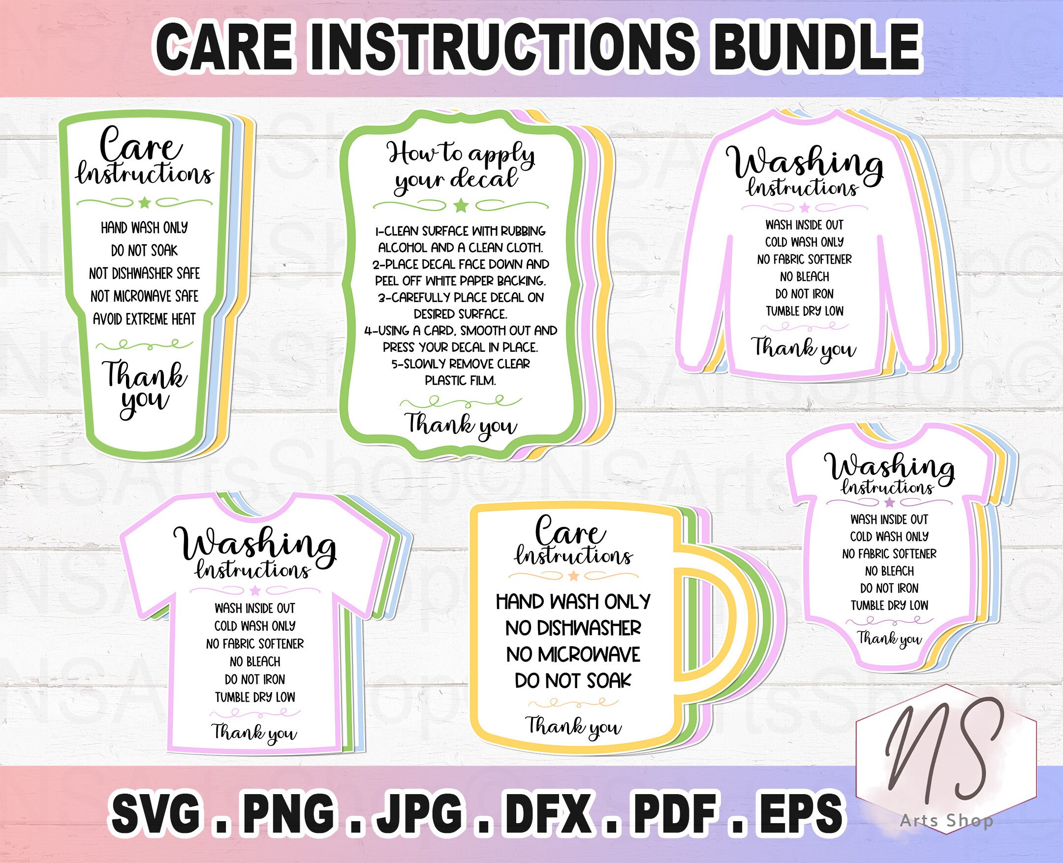 Care Card Bundle Digital Print Care Card Bundle Printable - Etsy