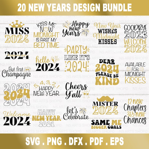 New Year Clip Art - Etsy