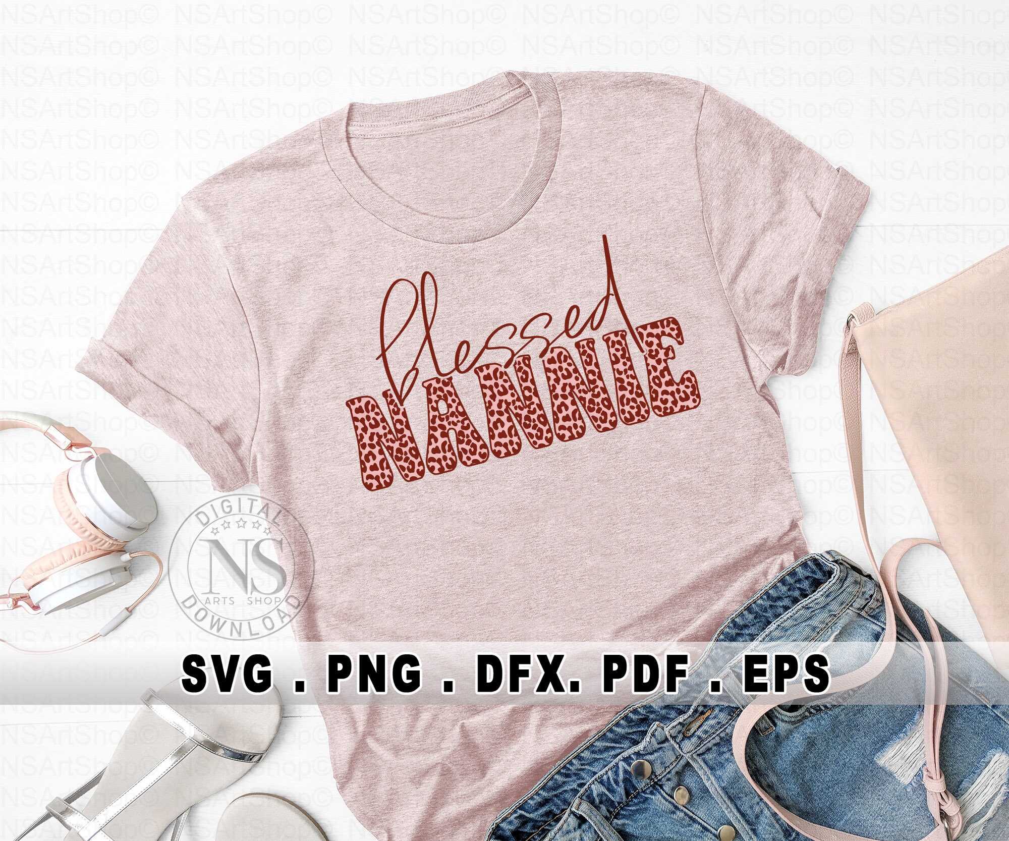 Blessed Nanny Svg Nannie Svg Nannie Png Nanny Svg Retro - Etsy