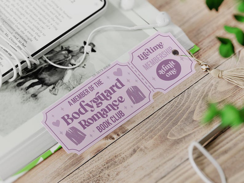 Bookmark SVG PNG Bundle: Spicy Bookish Ticket, Printable Bookmark ...