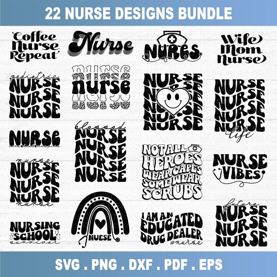 Nurse SVG Bundle, Nurse SVG File, Nurse Superhero Svg, Nurse School Svg ...