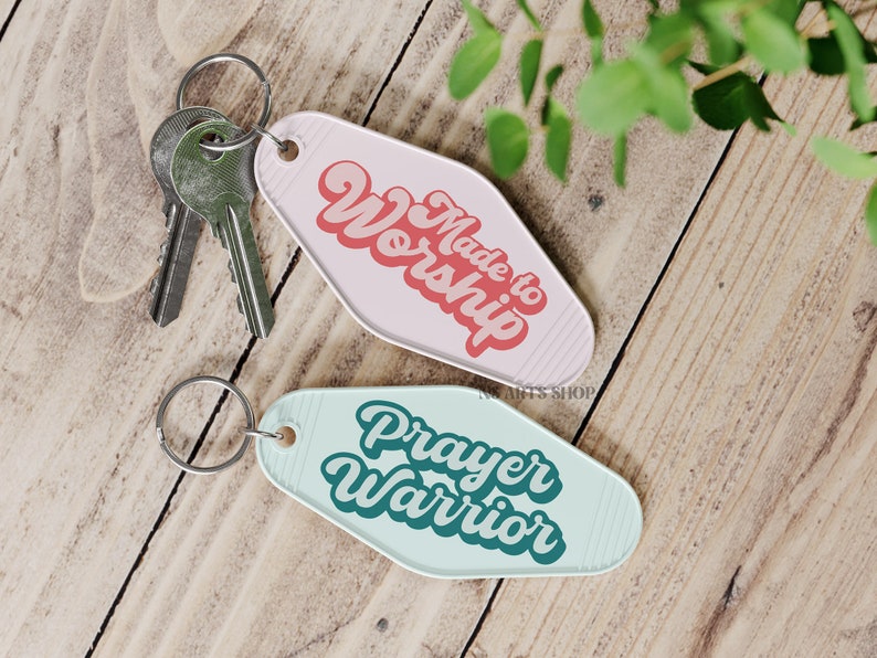 Christian Motel Keychain SVG Bundle, Religious Hotel Key Chain Design ...