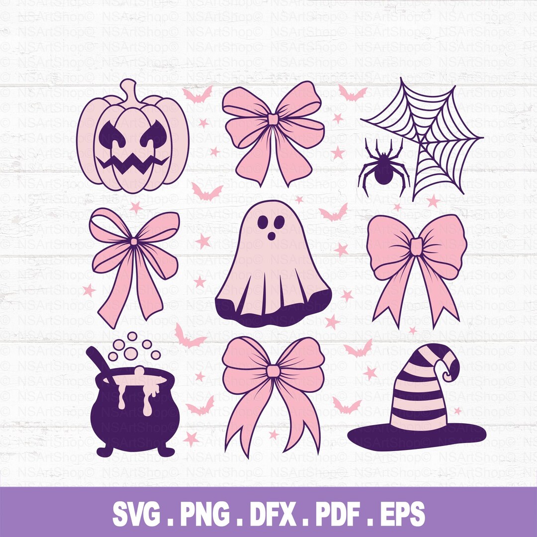 Halloween Bow SVG, Bow PNG, Thanksgiving Svg, Autumn Svg, Fall Svg ...