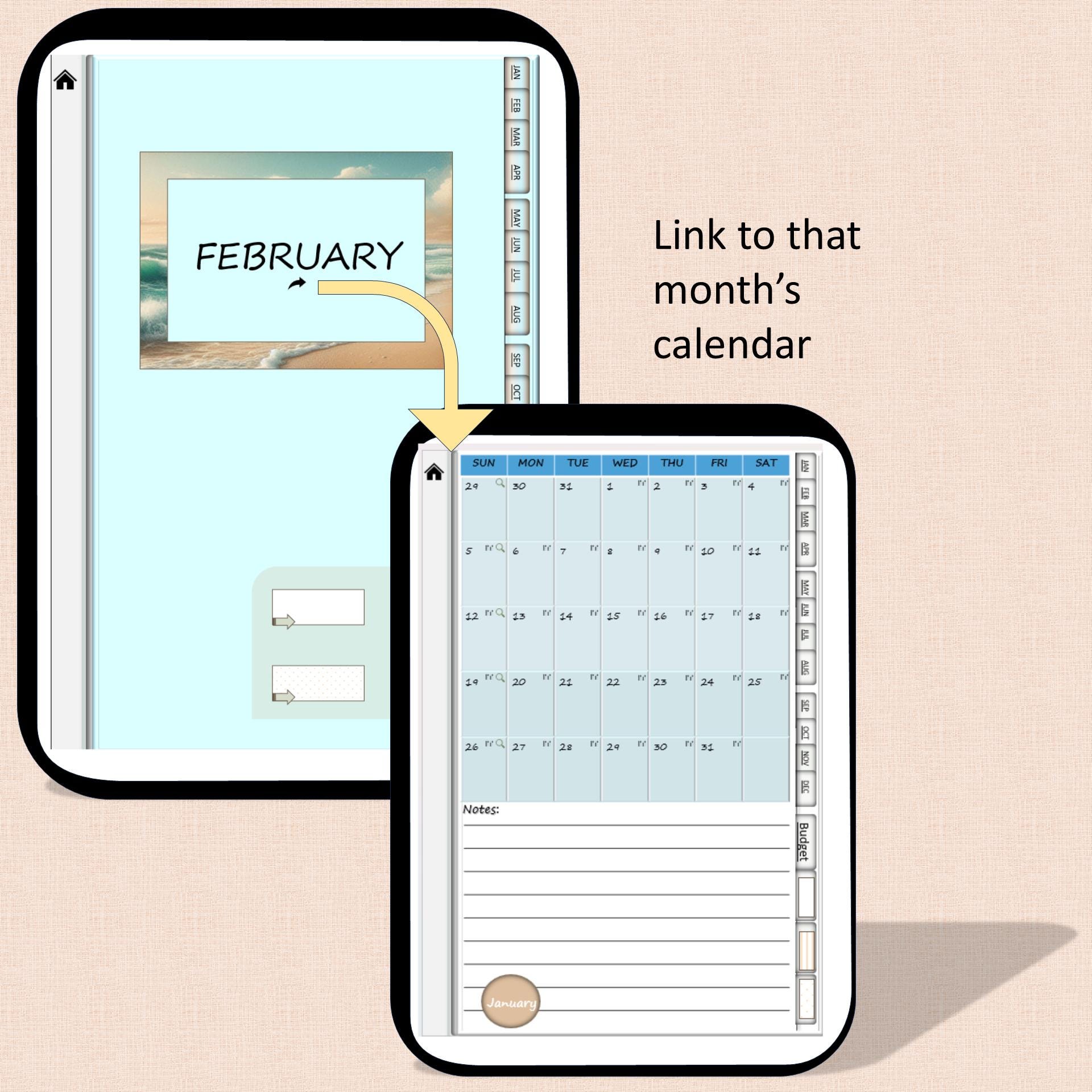 2025 Digital Planner, Monthly Planner, 2025 Planner, Goodnotes Planner ...