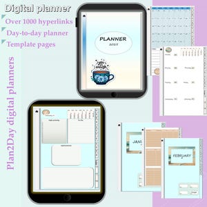 2025 Digital Planner, Monthly Planner, 2025 Planner, Goodnotes Planner ...