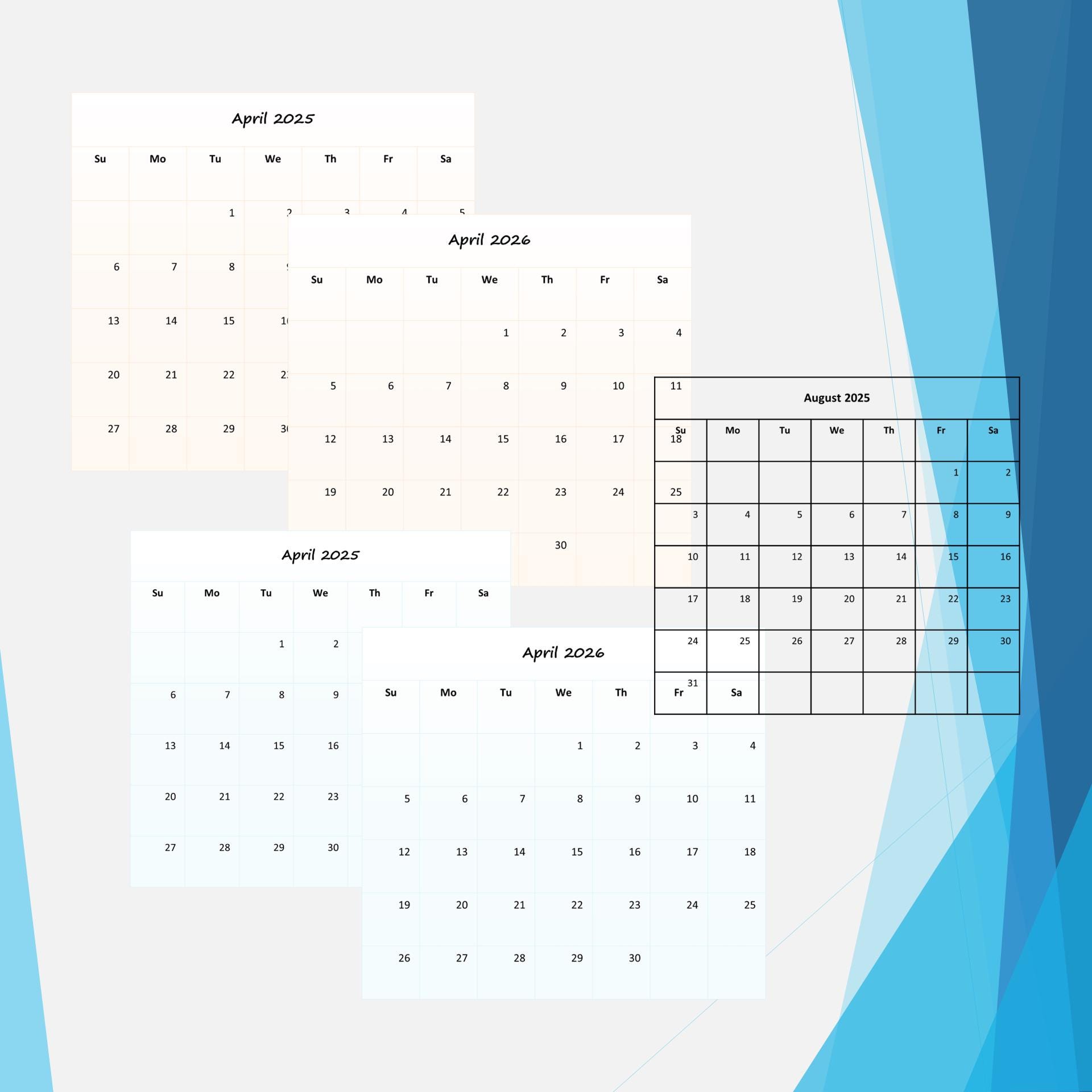 2025 and 2026 Calendar Stickers for Digital Planning, PNG File, Neutral ...