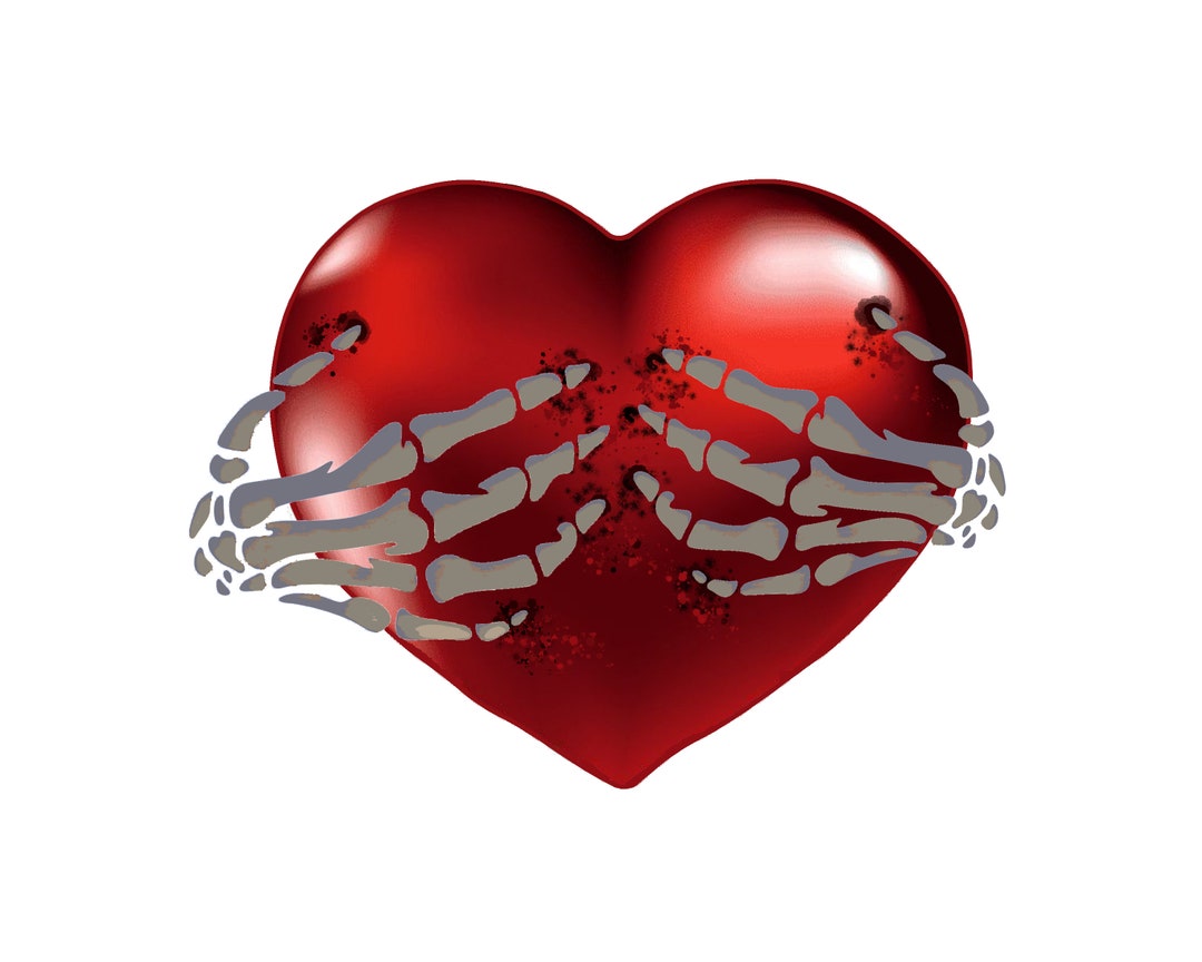 Skeleton Heart Png/ Digital, Instant Download PNG/ Valentines Png ...