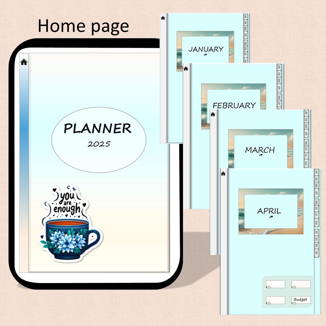 2025 Digital Planner, Monthly Planner, 2025 Planner, Goodnotes Planner ...
