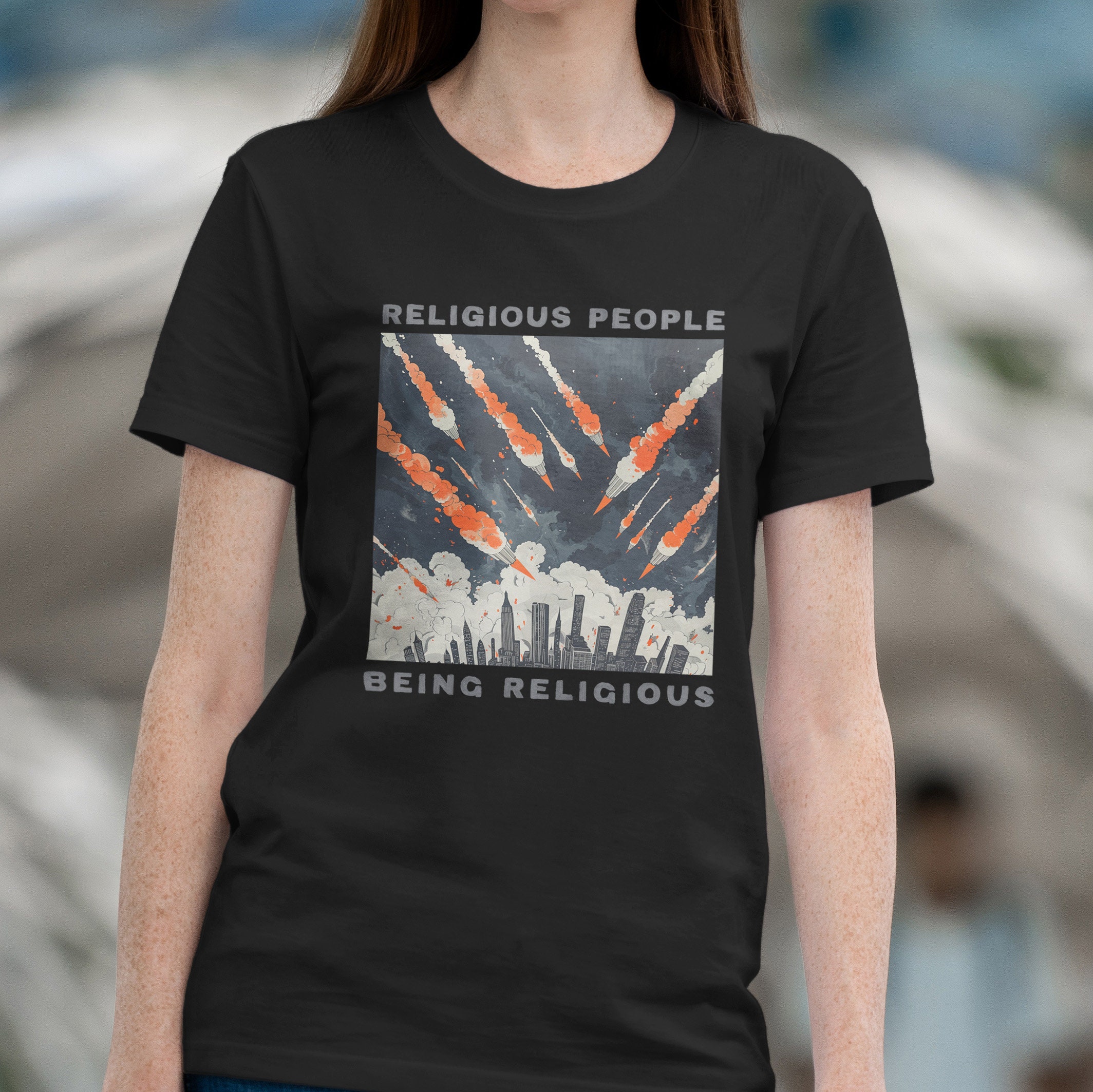 Religious People Being Religious Atheist Shirt, Atheist Gift, Athiest T ...