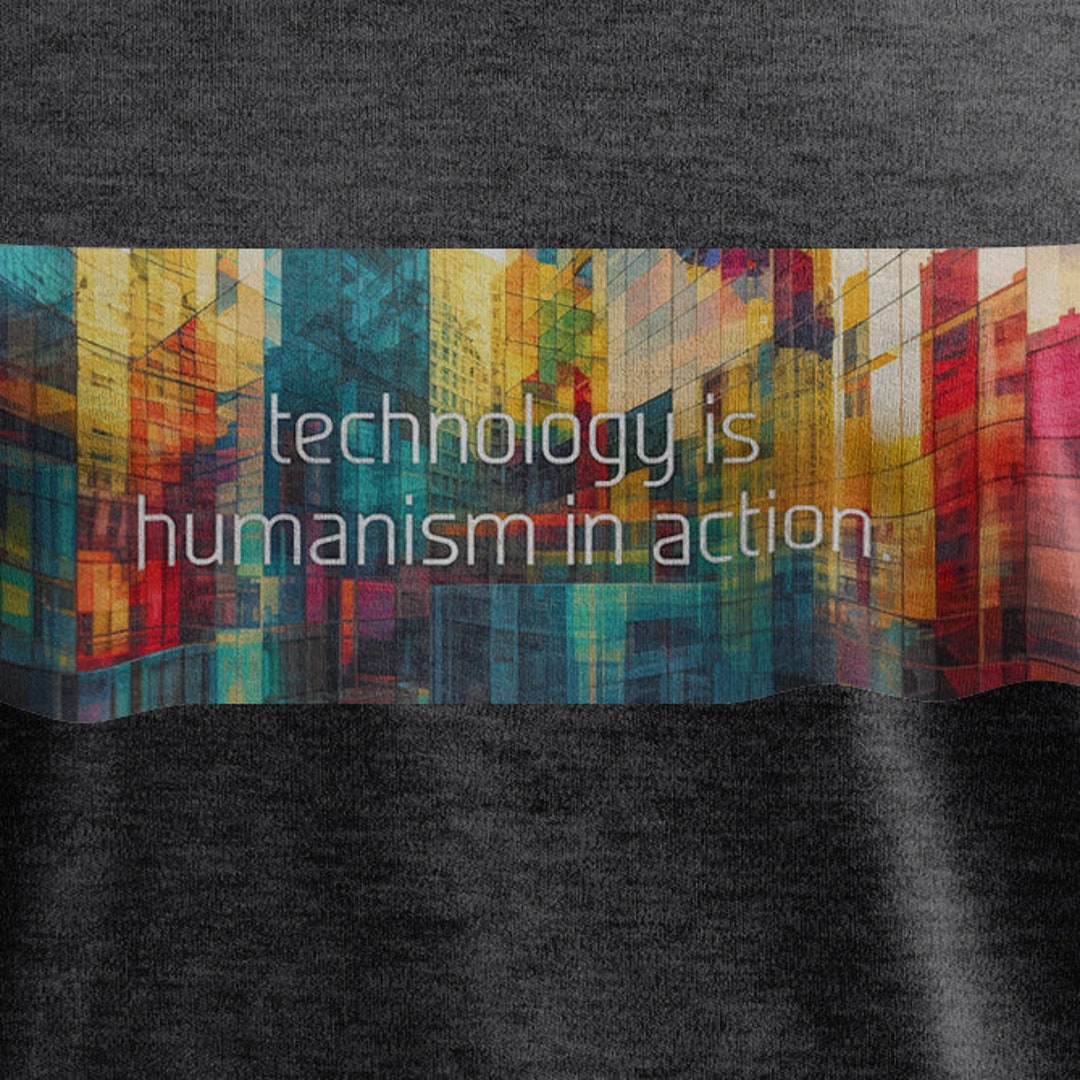 Technology is Humanism at Work Humanist Shirt, Humanism Gift, Athiest T ...