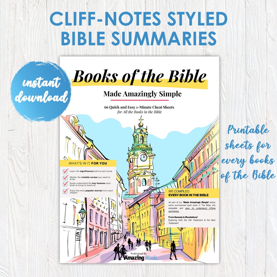 Books of the Bible, Printable Study Guides, Explore Scripture With ...