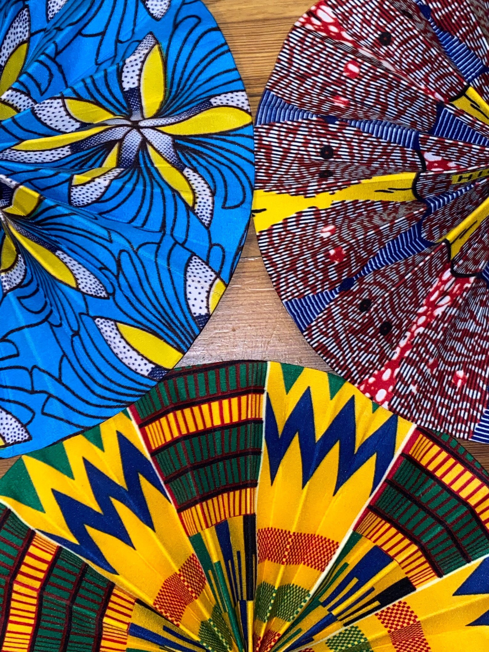 African Ankara Hand Fans - Etsy