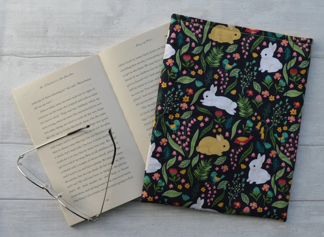 Bunny Rabbit Book Cover Book Lovers Gift - Etsy